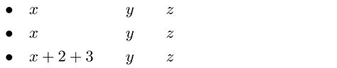 Horizontal Alignment Itemize Align Terms TeX LaTeX Stack Exchange