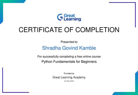 Finished Python Fundamentals Course Shradha Kamble Posted On The