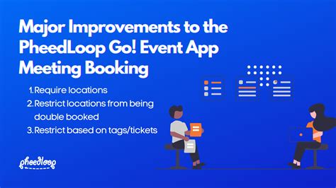 major improvements to the pheedloop go event app meeting booking
