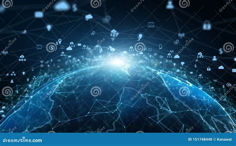Technology Network Data Connection Network Marketing And Cyber Security
