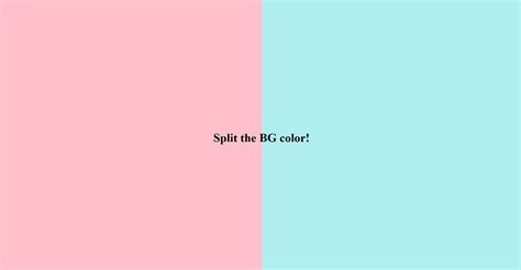 How To Split A Background Into 2 Colors With Css By Softech Vire Medium