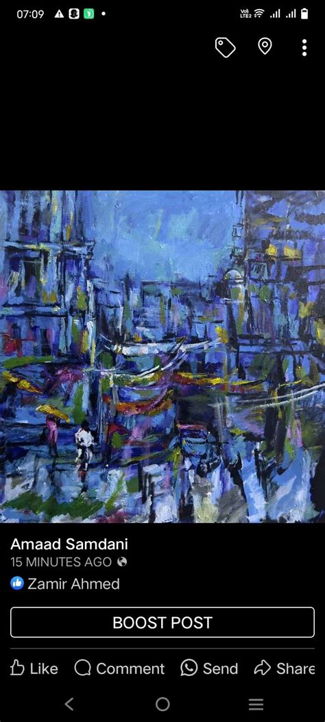 Amaad Samdani Artist Posted On Linkedin