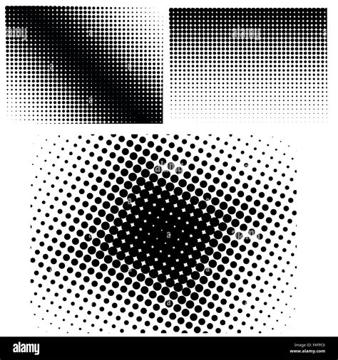 Halftone Patterns Set Of Halftones Stock Vector Image And Art Alamy