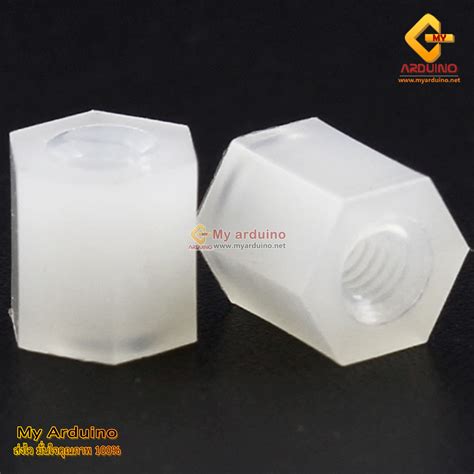 น็อต พลาสติกไนลอน Nut Nylon M25 5mm เสารอง Pcb ไนล่อน น็อตไนลอน จำนวน