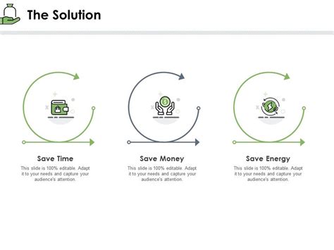 The Solution Money Time Ppt Powerpoint Presentation Show Graphics Pictures Powerpoint Slides