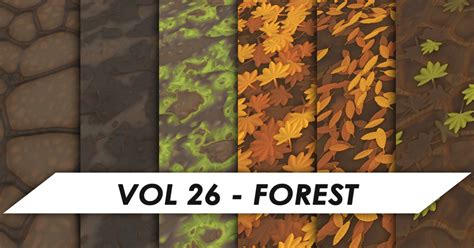 Stylized Textures Vol 26 Forest 2d Textures And Materials Unity Asset Store