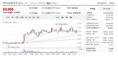 하나금융지주에 3억 넣었더니 화들짝개미들 대박났다 한국경제