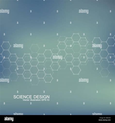 Structure Molecule Of Dna And Neurons Abstract Background Medicine