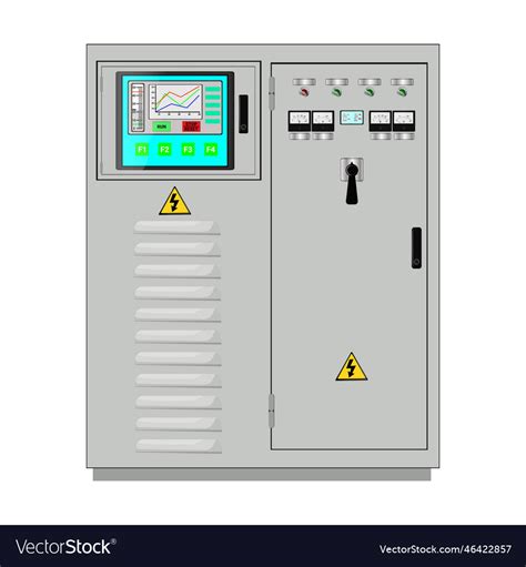 Control Panel Production Panel Royalty Free Vector Image