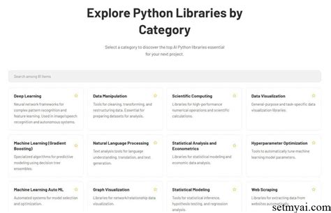Ai Python Libraries Free Ai Python Library Platform Setmyai