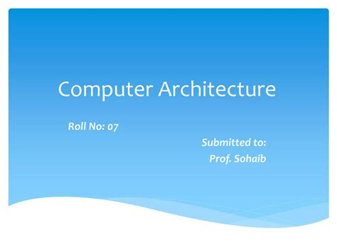 computer architecture pptx
