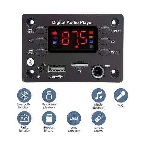 Bluetooth MP Decoder Board With USB TF FM Support Tech Diydynamic Com