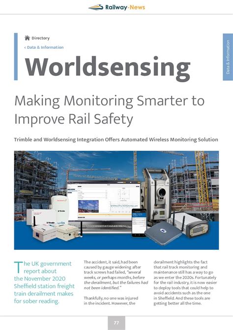 Rail Monitoring With Loadsensing By Worldsensing Wireless Monitoring