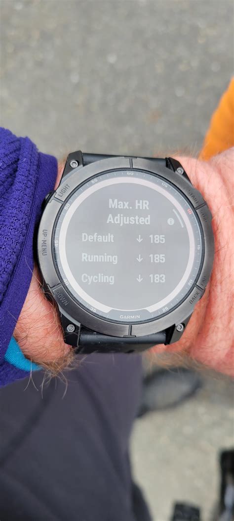 what triggers a max heart rate adjusted message in a post activity
