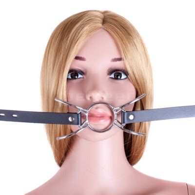 Bondage Open Mouth Spider Gag Oral O Ring Fixation Deep Throat Pu