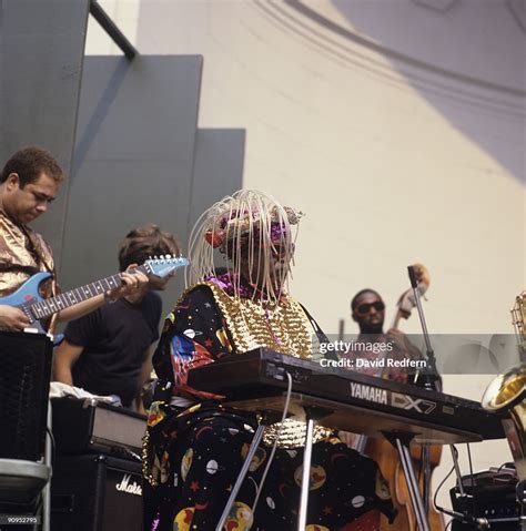 American Jazz Pianist Bandleader And Composer Sun Ra Performing With