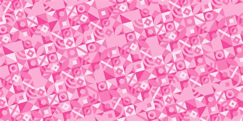 그리드에 기하학적 패턴이 있는 수평 배너입니다 트렌디 한 분홍빛이 도는 바우 하우스 패턴 배경 벡터 일러스트 레이 션 Eps