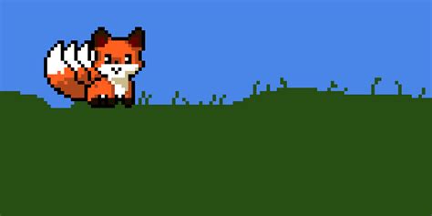 Kitsune Cub Pixel Art