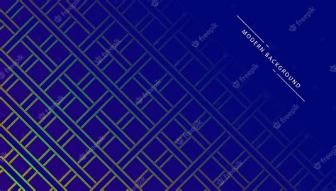 Premium Vector Abstract Square Pattern Modern Gold Blue Background