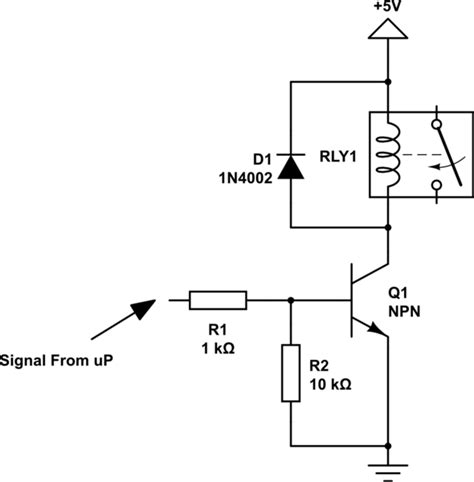 Avr Transistor To Run Relay Electrical Engineering Stack Exchange