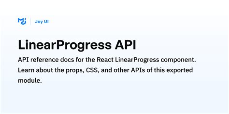 Linearprogress Api Joy Ui