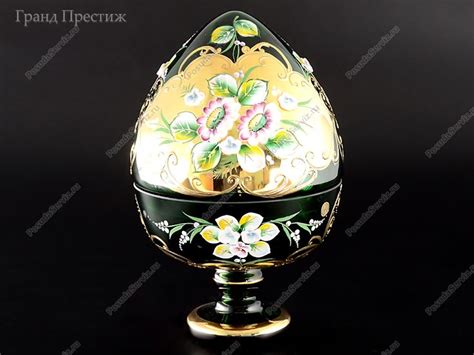 Конфетница из богемского стекла (Ваза для конфет) 24 см с крышкой ...