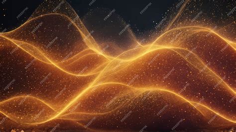 Premium Photo Wave Of Particles Abstract Particle Data Visualization Abstract Digital
