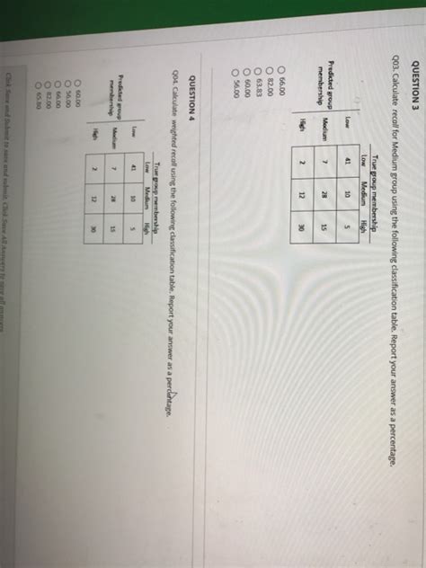 solved question 1 q01 calculate accuracy using the