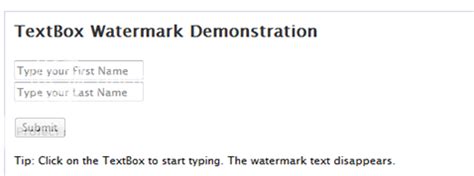 C DotNet Solutions Asp Net TextBox Watermark In JQuery