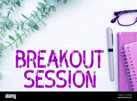 Conceptual Caption Breakout Session Business Idea Workshop Discussion Or Presentation On