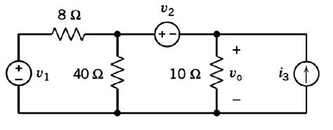 Solved Determine The Value Of Vo Using Superposition Chegg
