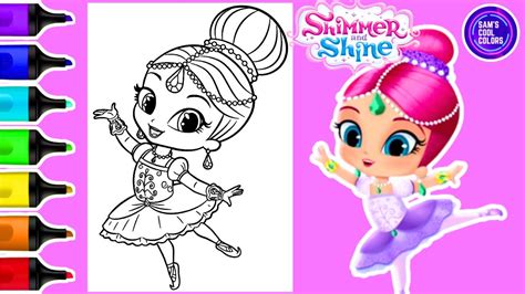 Shimmer And Shine Ballerina Coloring Pages