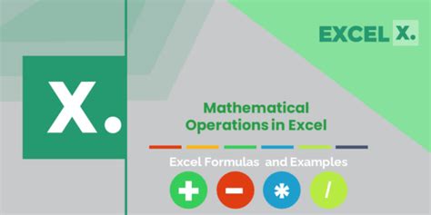 Basic Mathematical Operations In Excel