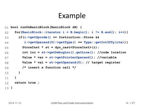 Ppt Llvm Pass And Code Instrumentation Powerpoint Presentation Free