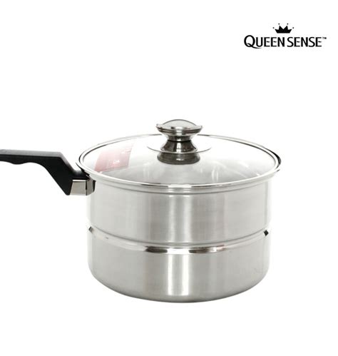 퀸센스 스텐 미니 찜냄비 16cmㅣ야채 이유식 찜기 찜솥 짜파게티 라면 편수냄비 티몬