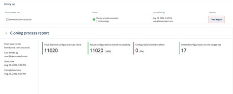 Cloning Configurations Workflow