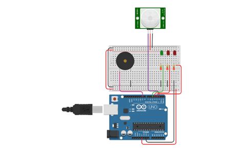 Circuit Design Pirsensor Tinkercad