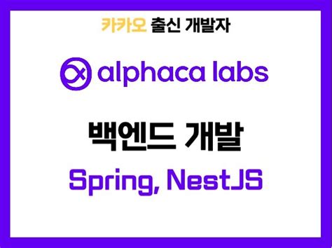 카카오 출신 개발자의 백엔드 개발 서비스 크몽