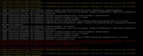 Exercise Aborted Solution Found But Controller Failed During Execution Ros Manipulation