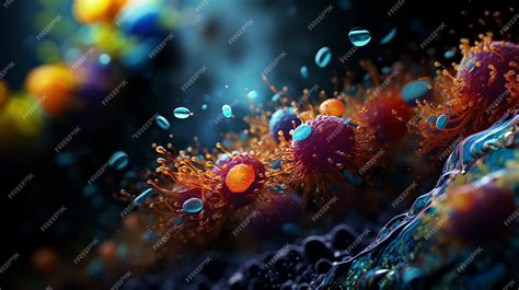 Premium Ai Image Bacterium Microscopic Unicellular Organism