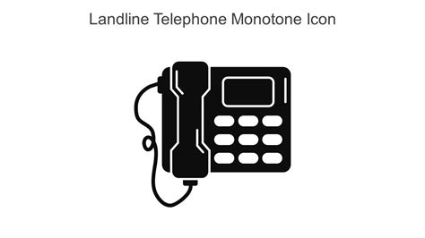 Landline Telephone Monotone Icon In Powerpoint Pptx Png And Editable Eps Format Ppt Powerpoint