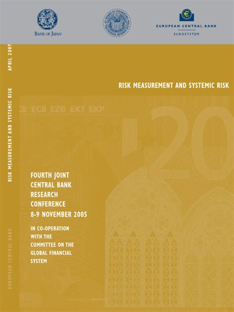 Risk Measurement And Systemic Risk Ecb Download Free Pdf Credit