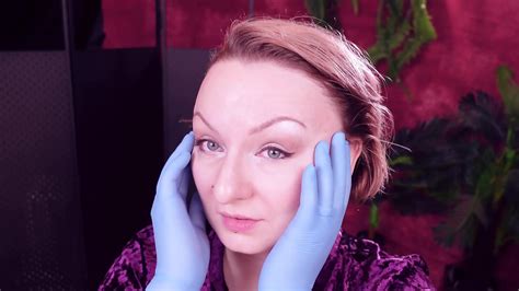 Food Fetish Mukbang Eating Popping Candy In Nitrile Medical Nurse