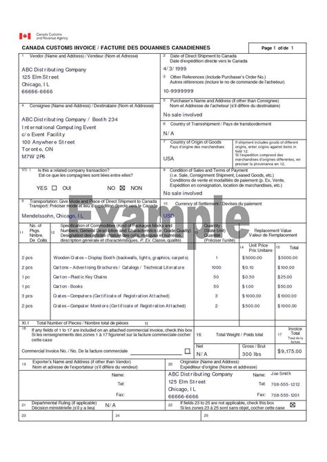 49 Customize Us Customs Invoice Template Photo By Us Customs Invoice Template Cards Design