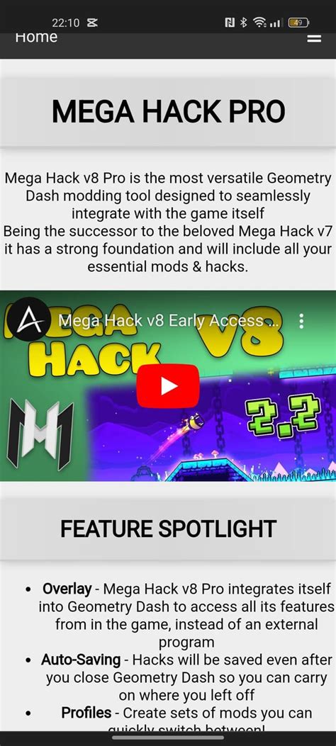 What Is Geometry Dash Mega Hack V5 Bestofcourses New Gd Hacks Main