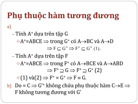 PPT PHỤ THUỘC HÀM functional dependency PowerPoint Presentation ID