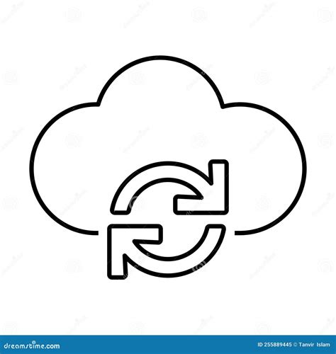 Cloud Refresh Icon Stock Illustration Illustration Of Hosting 255889445