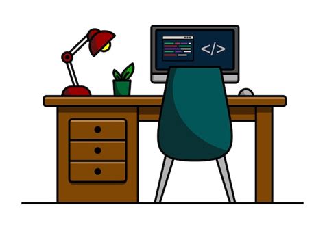 Premium Vector Computer Desktop Vector Flat Design