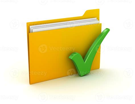 Folder And Check Mark Stock Photo At Vecteezy