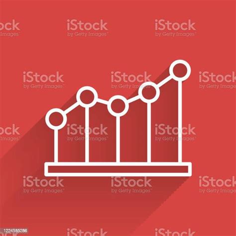 긴 그림자로 격리 된 흰색 선 원형 차트 인포 그래픽 아이콘입니다 다이어그램 차트 기호입니다 벡터 일러스트레이션 0명에 대한